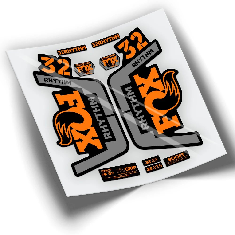 Stickers Bicycle Mtb Fox 32 Rhythm | Stickers Fox 32 Rhythm Series 2019 ...