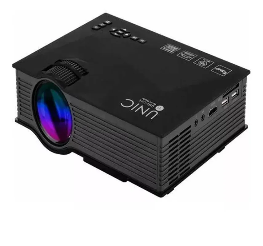 Mini Projetor Led Profissional Uc68 Wifi 1800 Lumen Miracast Luuk Young ...