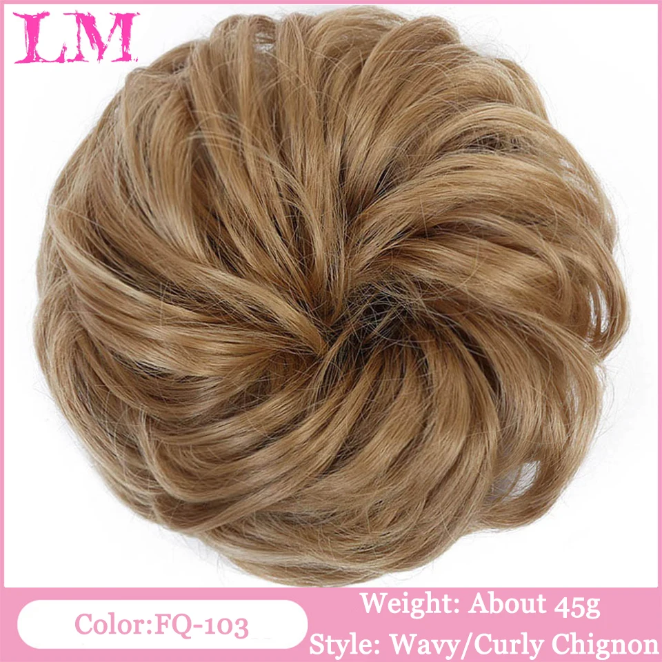 Chignon,T1B - Rouge--Chignon Pour Cheveux Synthétiques, Chouchou, Bande ...