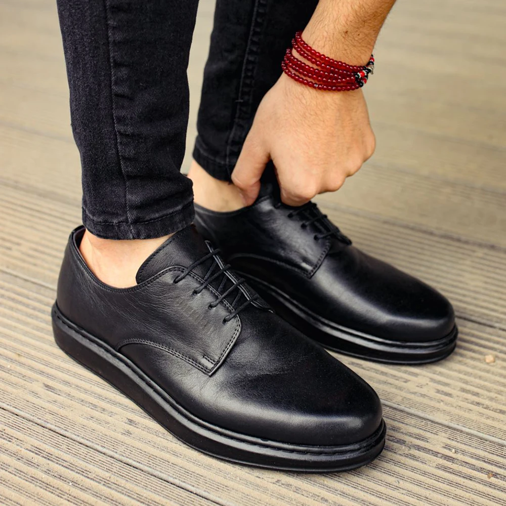 Chekich zapatos clásicos negros mate para hombre, calzado de boda para ...