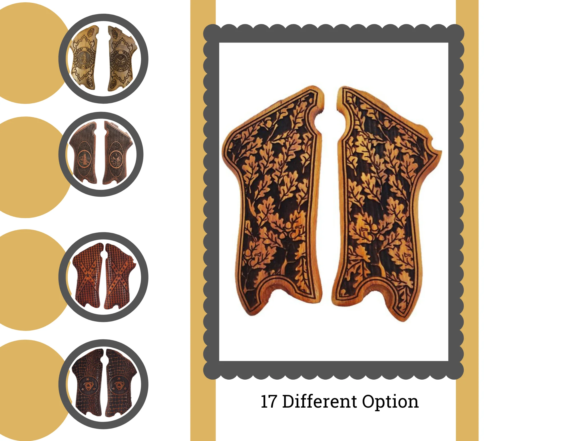 Luger-custom-laser-cut-wood-inlay-handles-for-grip-and-case-gun ...