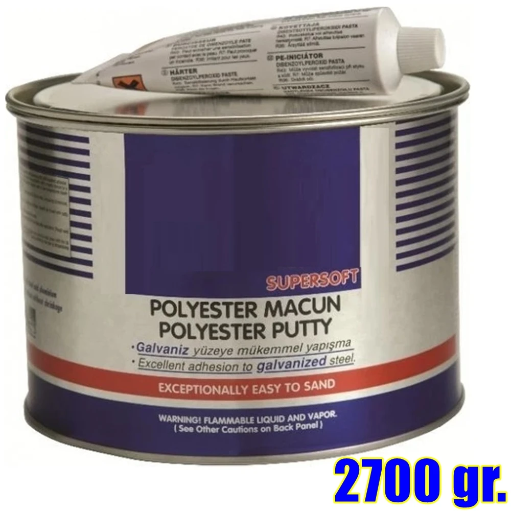 Polyester Putty Super Soft 2700 gr. EXPRESS FREE SHIPPING