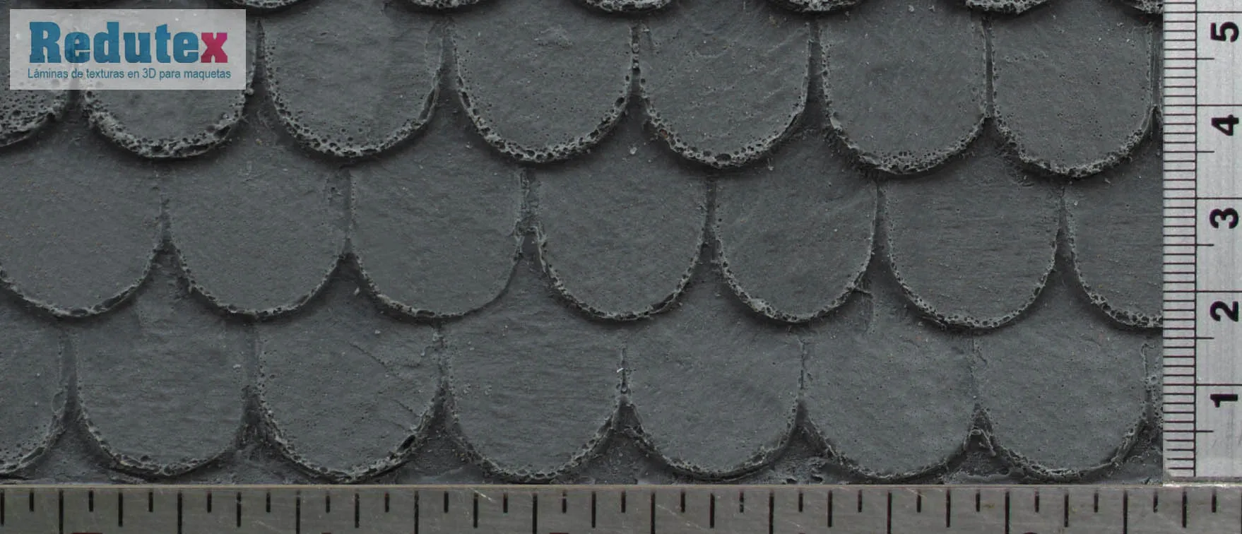 Redutex, Set 3 sheets, 3D textures for modeling, slate roof, 1:12 scale ...