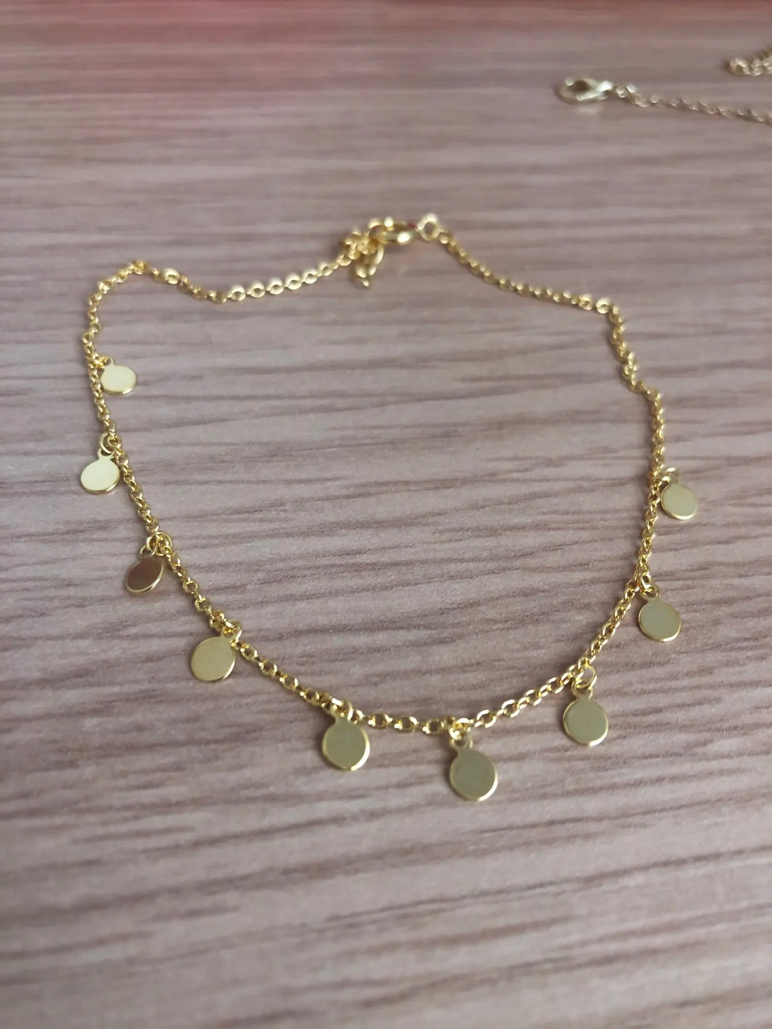Dainty & Minimalist Dangling Coins Anklet | Dagiba Jewelry