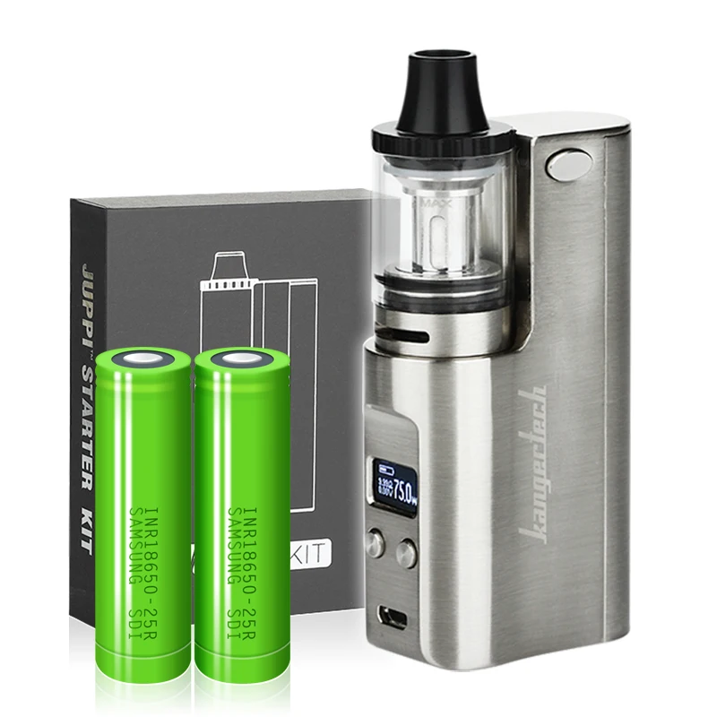 KangerTech JUPPI TC Starter Kit 75W with 3ml Atomizer Tank, Juppi Coil ...