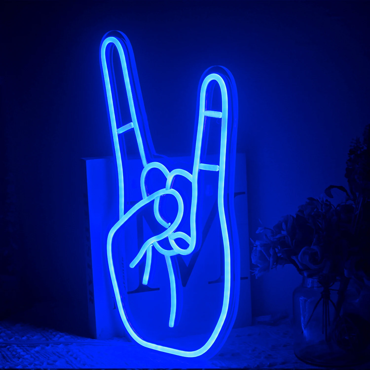 Neon Peace Sign Wallpaper