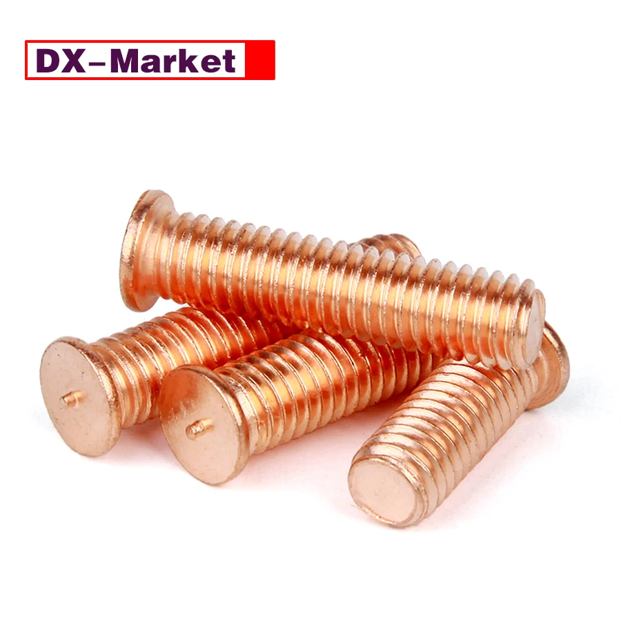 M3 Stud Welding Screw, Carbon Steel Copper Plated Spot Welding Stud ...