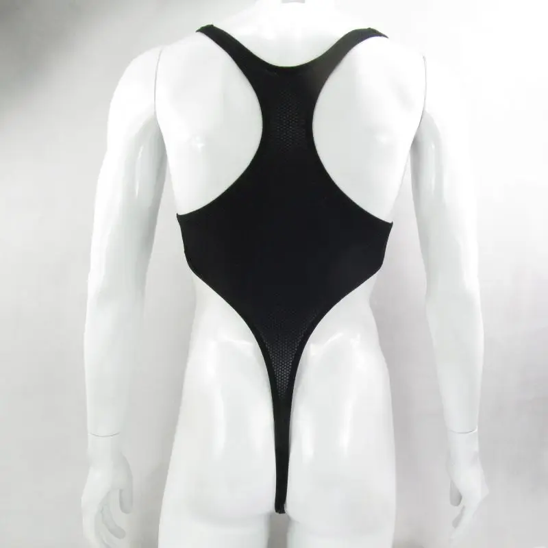Body en Nylon et spandex pour homme, justaucorps à rayures semi ...