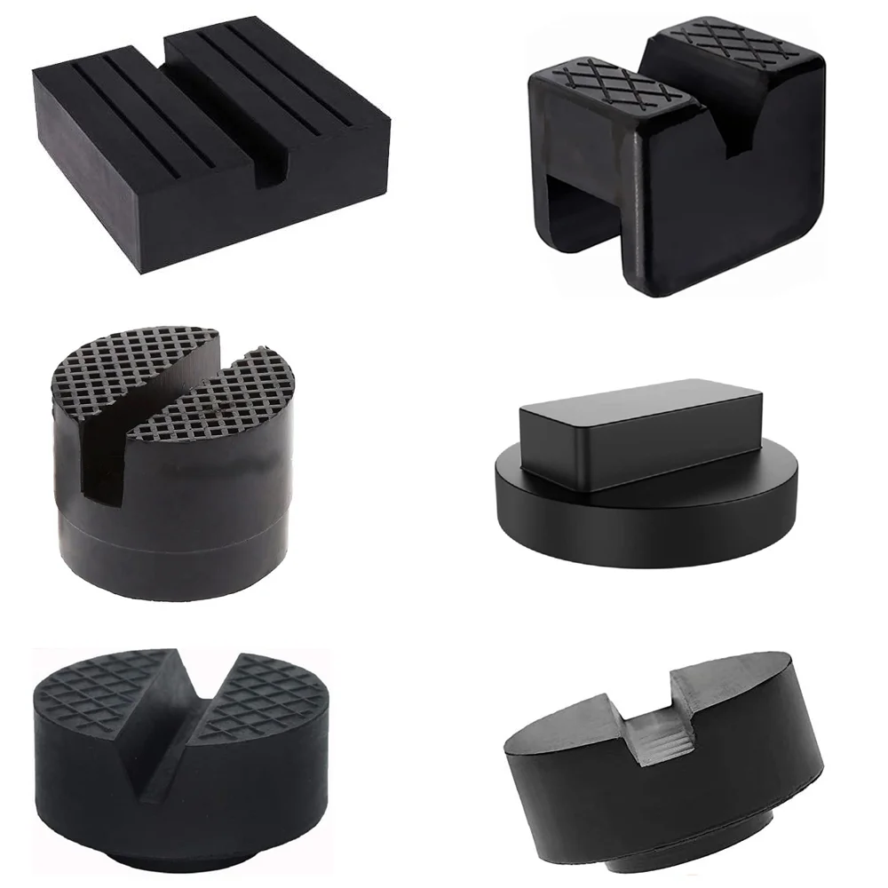 Universal Car Lift Jack Stand Rubber Pads Frame Protector Adapter Floor ...
