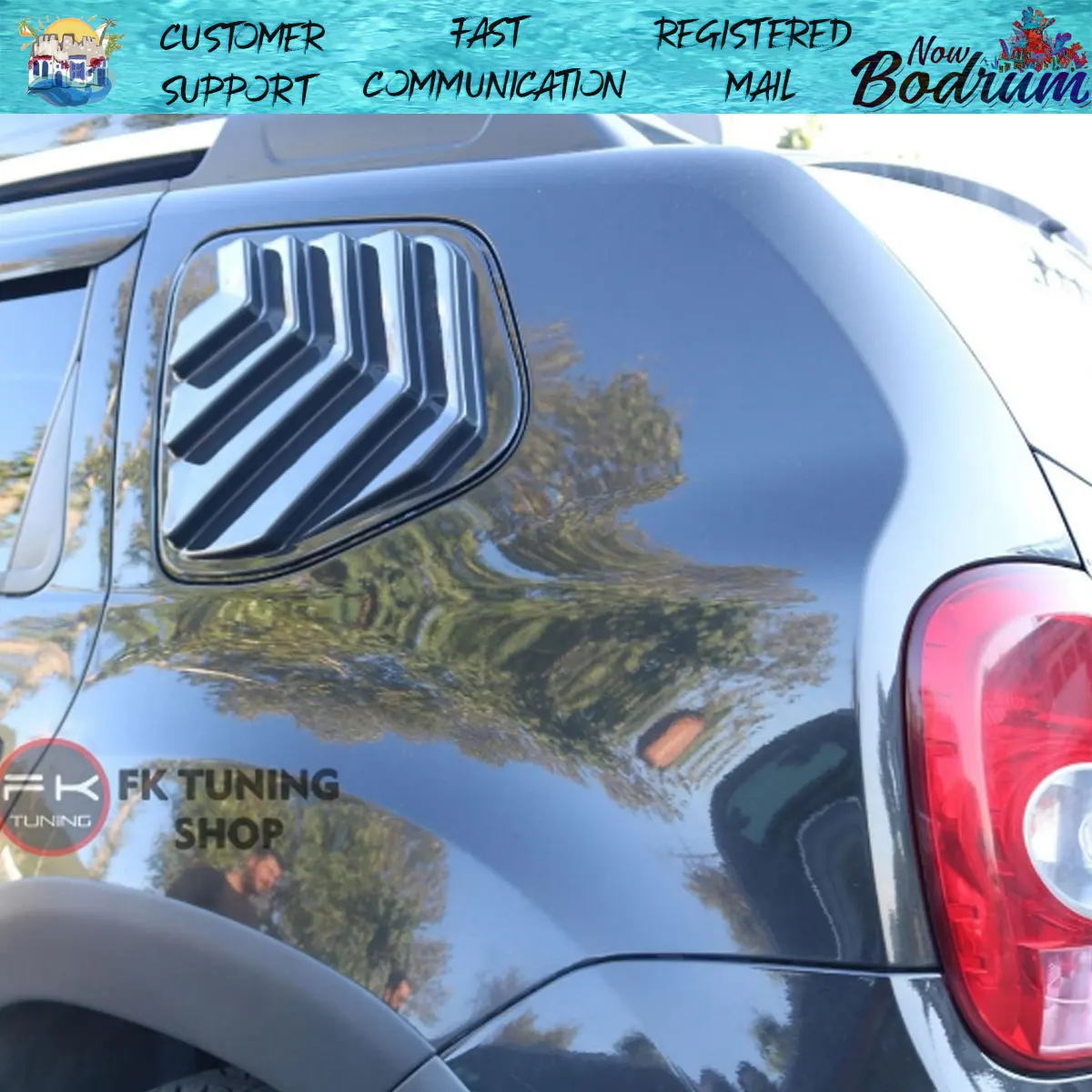 Plastic Butterfly Window Guard 2 Piece Impact Guard for Dacia Duster ...