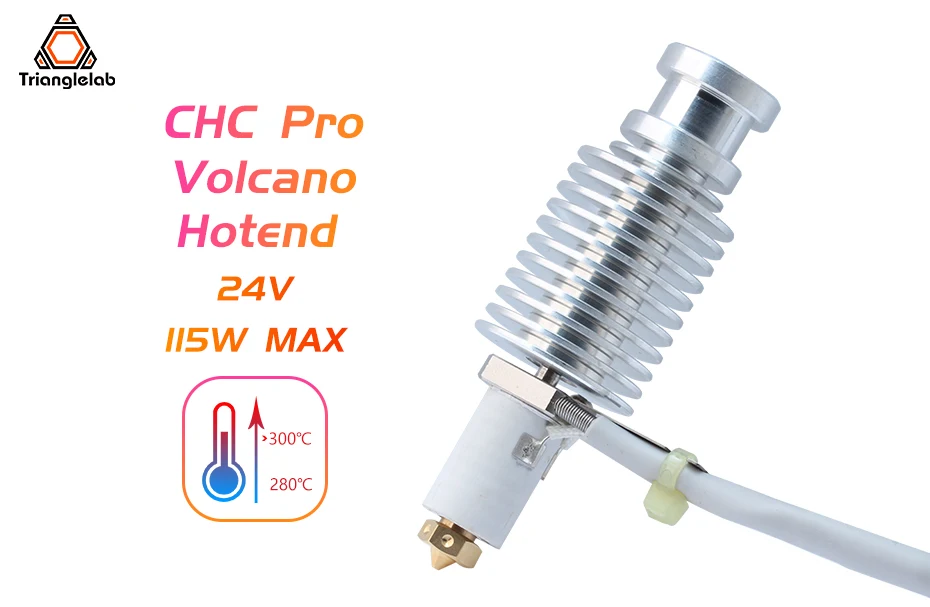 Trianglelab-chc®pro Volcano Hotend Max Alta Potência Chc 115w®núcleo Cerâmico Pro Do Aquecimento ...