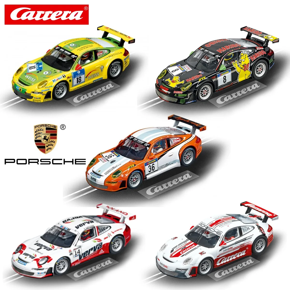 Carrera Slot Car Digital132 Porsche Gt3 Rsr 30609 Manthey Racing/30680 ...