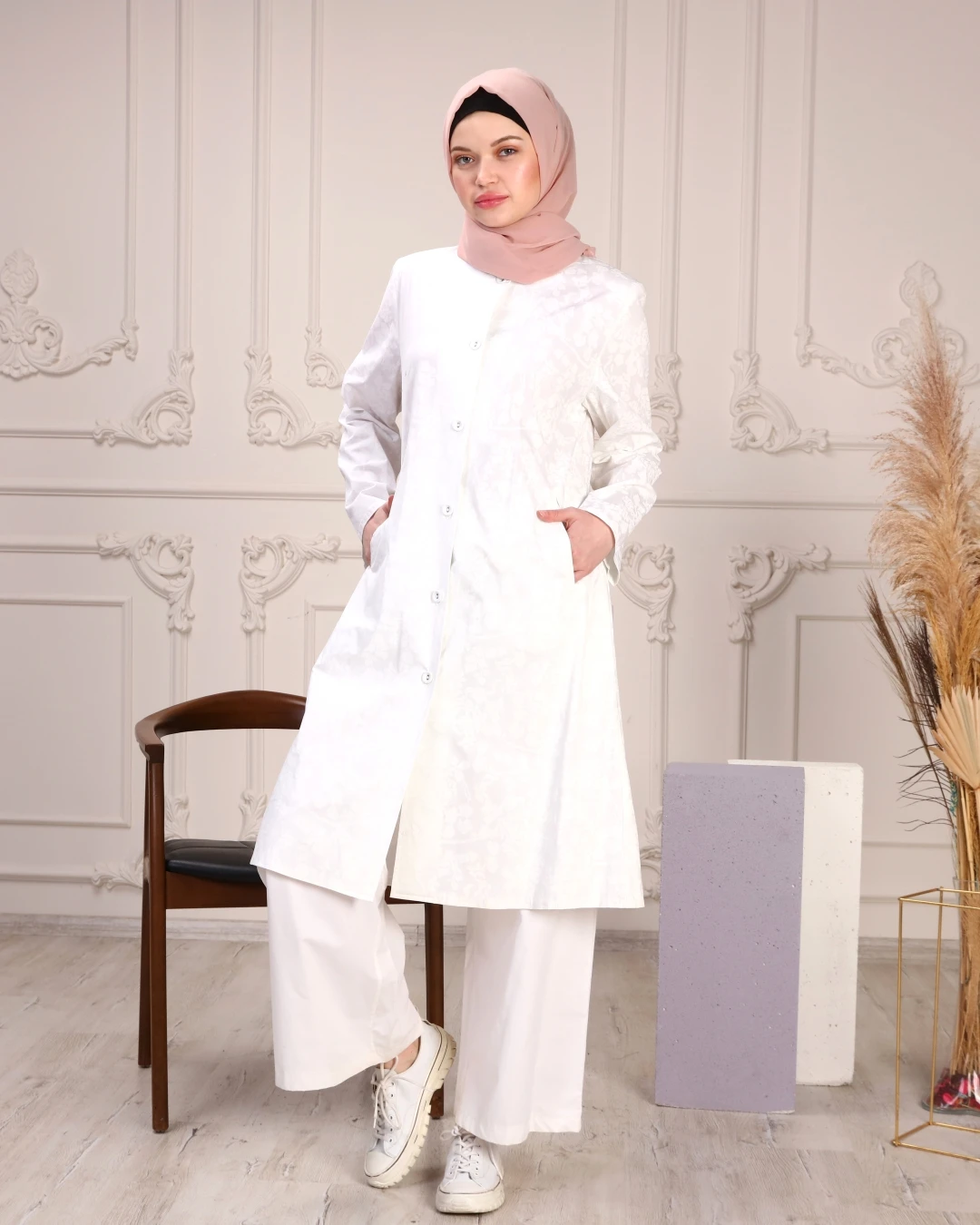 Women-Hijab-Muslim-Suit-Tunic-Pants-Combination-Islamic-Fashion-Casual ...