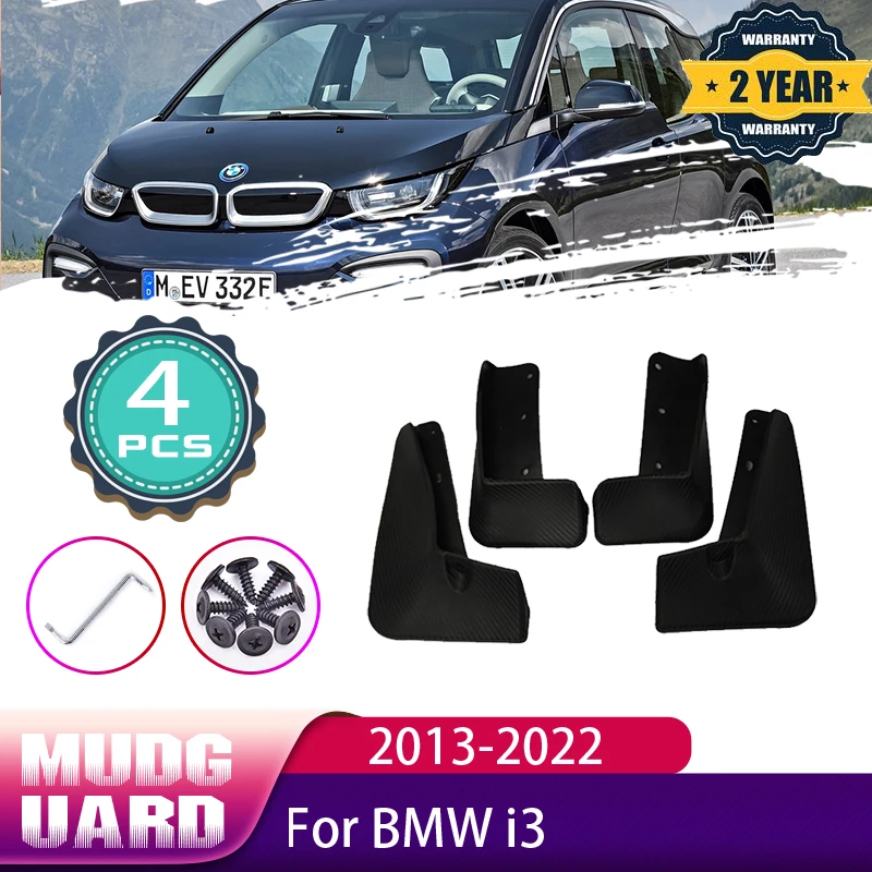 For BMW I3 2013~2022 I01 Front Rear Wheels Splash Mud Guards Mudflap ...