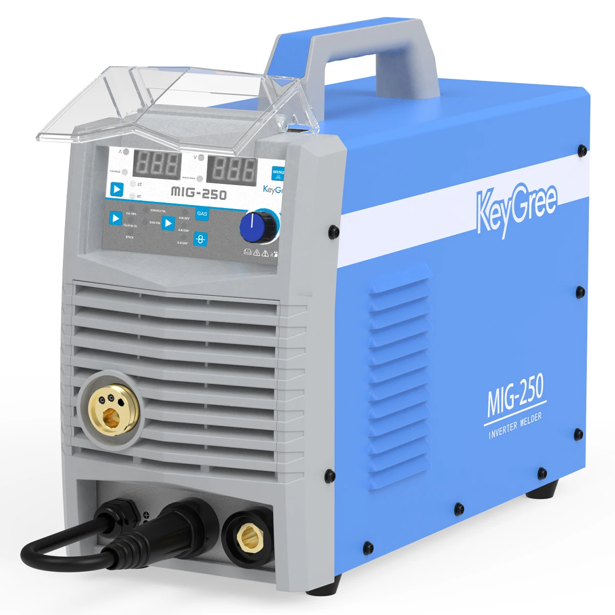 Keygree MIG 250 Single Phase 220V เหล็กเครื่องเชื่อมแบบพกพา Synergic ...