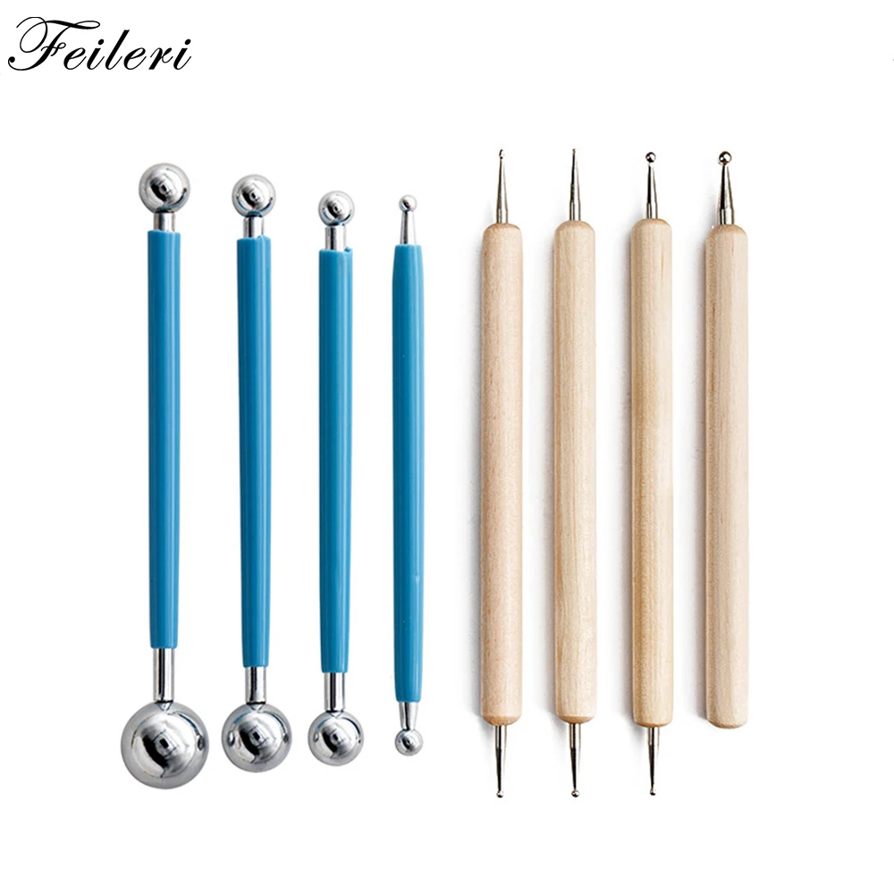 8 Pcs Ball Stylus Dotting Modeling Tools Kit Diy Ball Styluses For ...