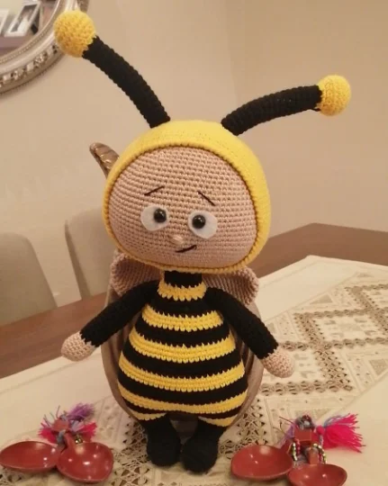 Fifi the Bumble Bee Handmade Amigurumi crochet bee Toys Stuffed Animals ...