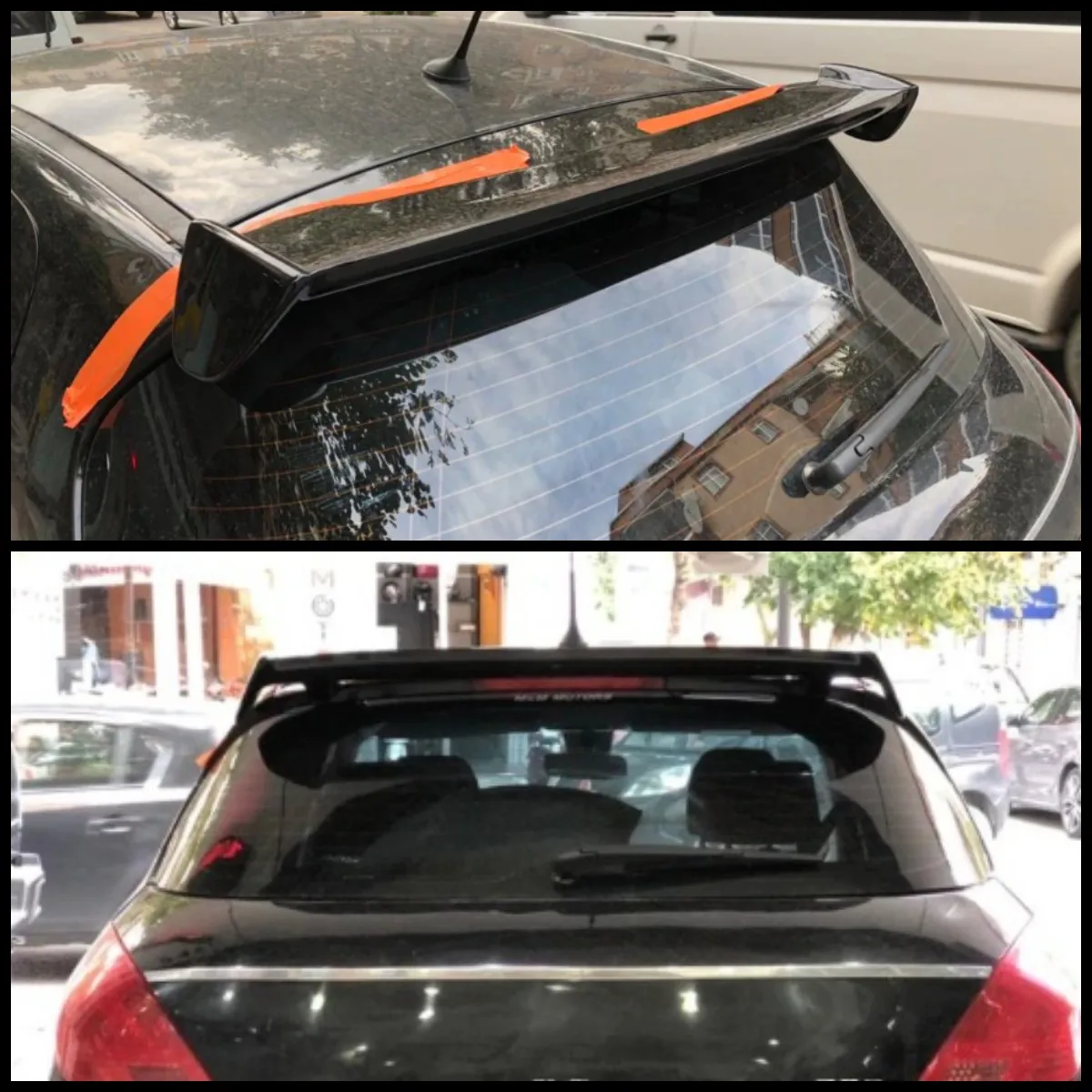 For-Peugeot-308-High-Wing-Spoiler-Fiber-Fiberglass-Material-Rear-Roof ...