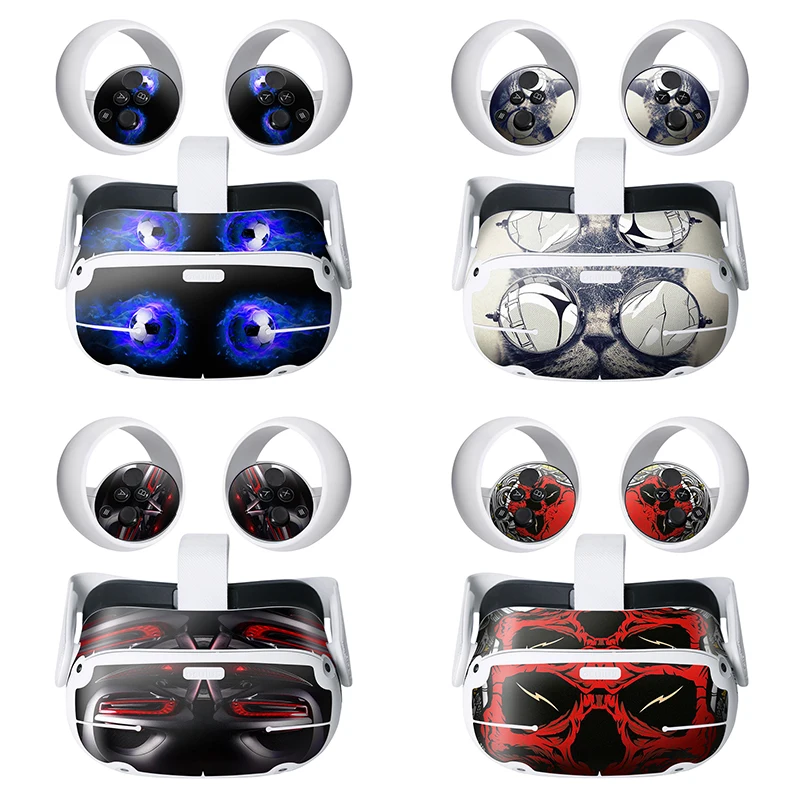 Himolins Skin Sticker for Oculus Quest 2 VR Controller PVC Decals Cute ...