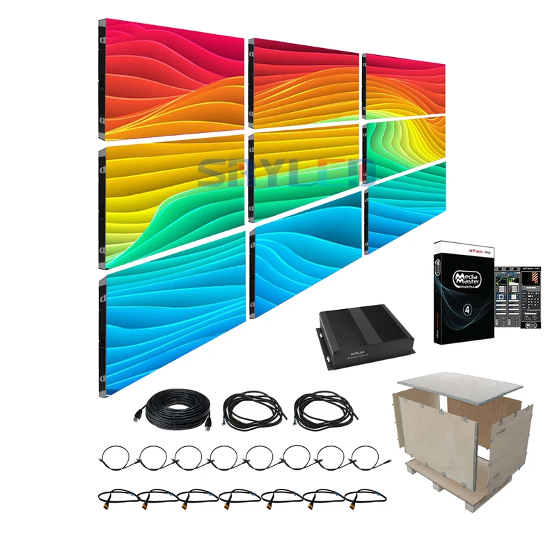 Indoor P2.5 HD LED Video Wall Front Access 2.5mm LED Screen for ...