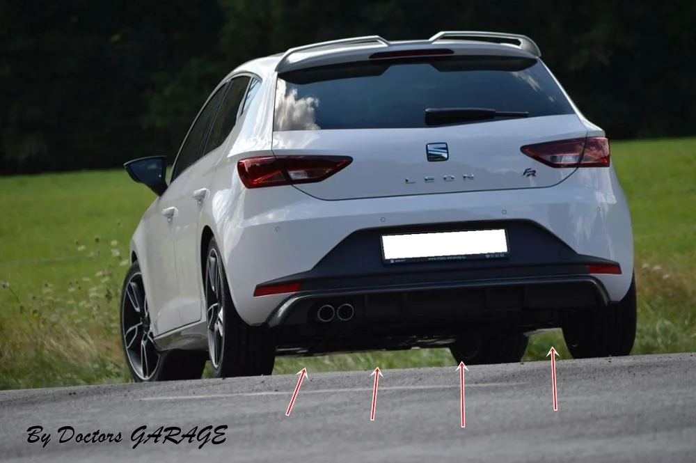 For Seat Leon Mk3.5 Hatchback 2017 2018 2019 2020 Model Diffuser Car ...