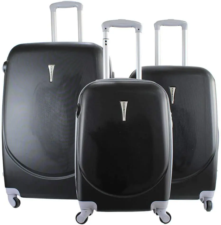 Alexander Large Travel Suitcase Rigid Luggage ABS 4 Wheels and Lock ...