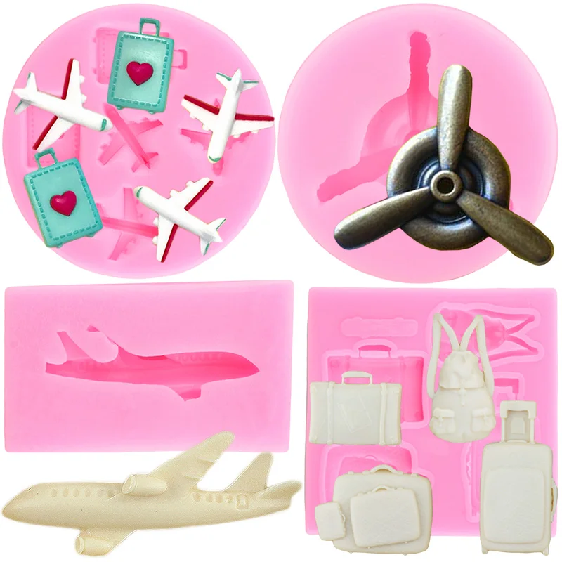 Airplane-Propeller-Silicone-Mold-Travel-Luggage-Bag-Fondant-Molds-DIY ...