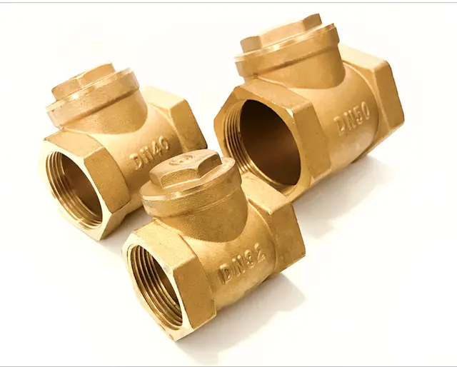 Check Valve GASHER 2PCS Brass DN15 1/2" Female And Male One Way Valve