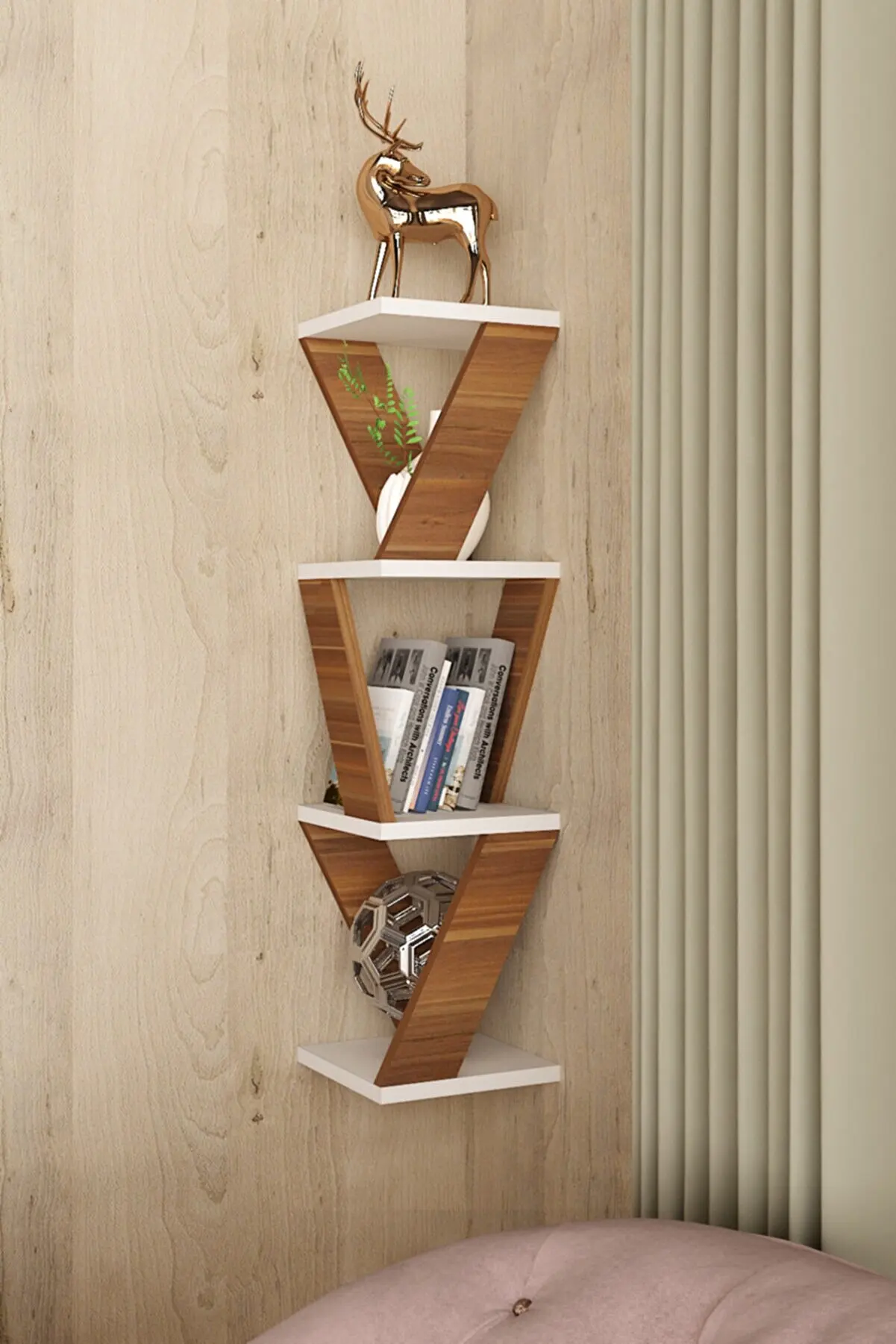Modern Corner Shelf