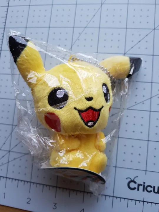 Pikachu Cartoon Plush Doll Keychain - KawaiiMerch.com