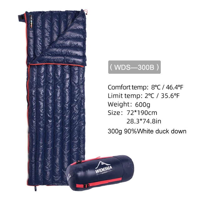 Widesea Camping Ultralight Sleeping Bag Down Waterproof Portable Lazy ...