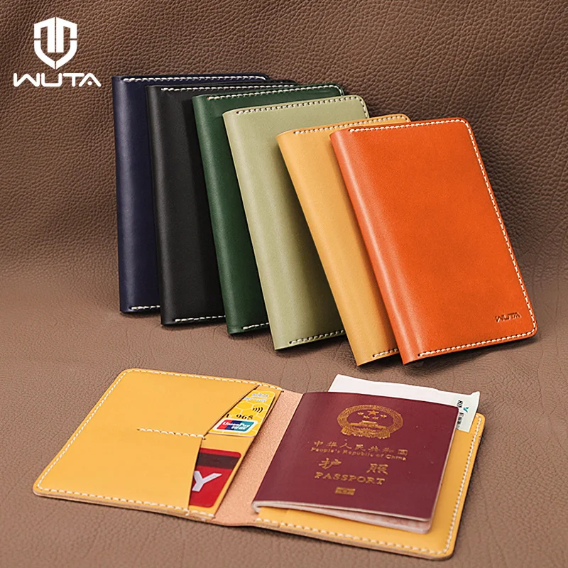 WUTA Diy Semi-finished Leather Kit Passport Holder Cover Wallet Leather ...