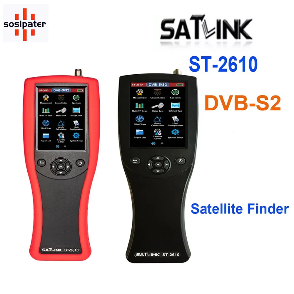 الأصلي SATLINK DVB-S2 مكتشف الأقمار الصناعية 3.95 بوصة TFT شاشة تعمل ...