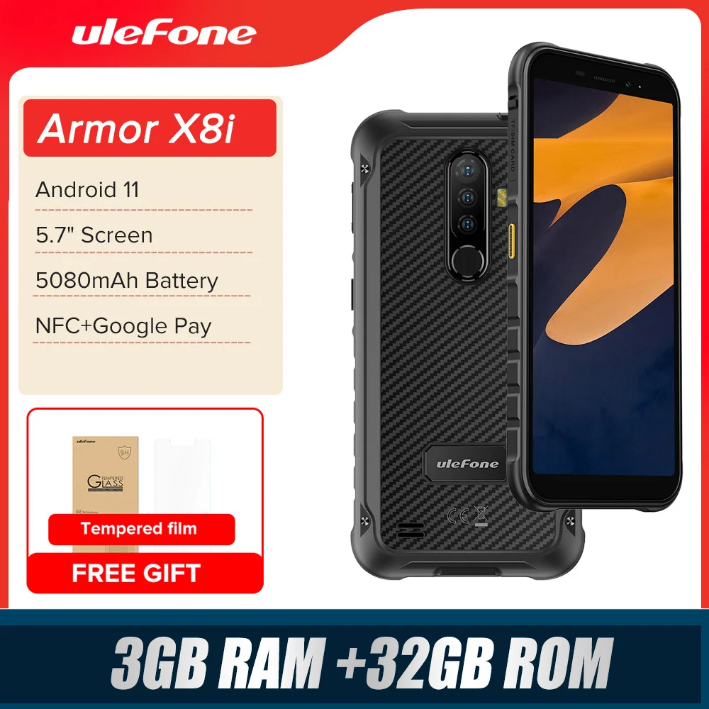 Ulefone-Armor-X8i-Smartphone-Android-Rugged-Waterproof-NFC-3GB-32GB-5-7 ...