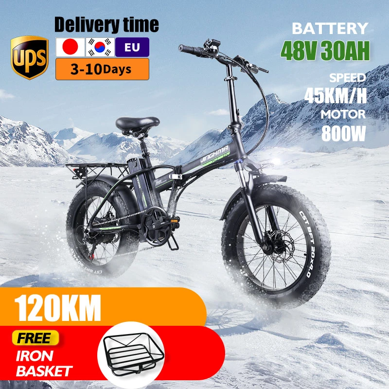Electric Bicycle 800w 48v15ah Lithium Battery 4.0 Fat Tire Electric ...
