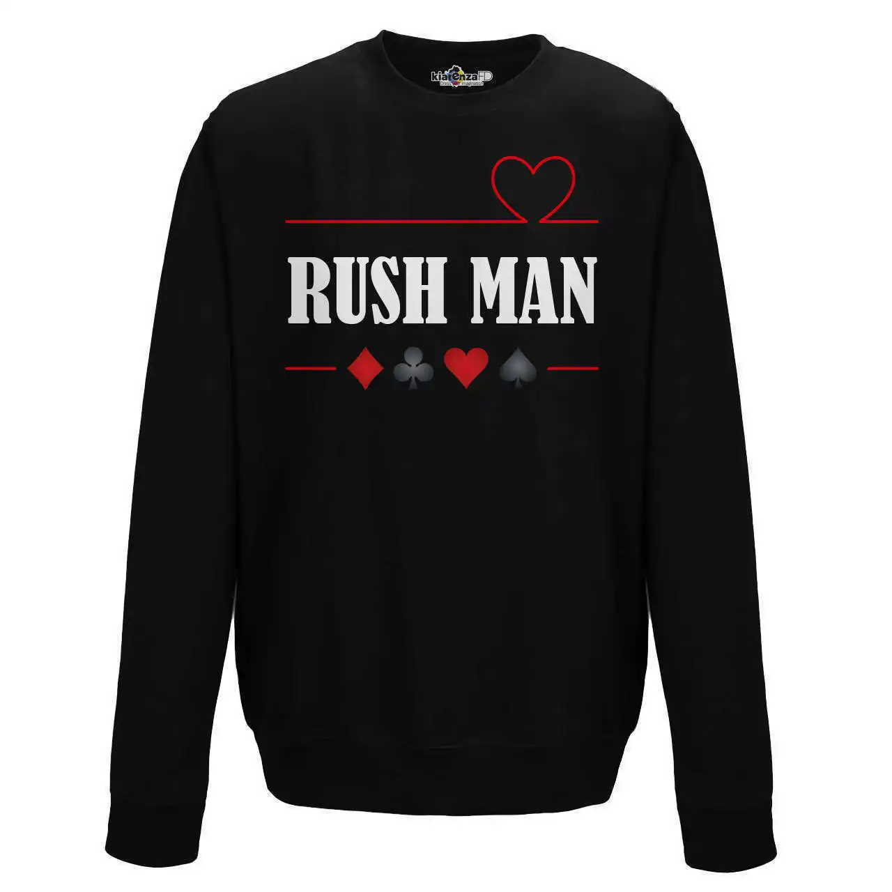 Sudadera de cuello redondo Poker Texas Hold Em Rush hombre jugador ...