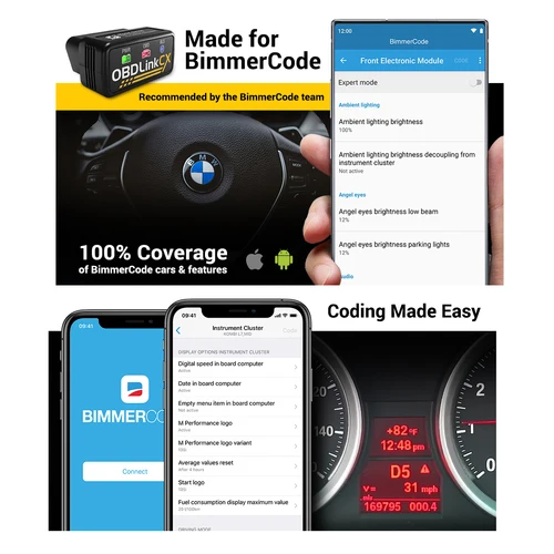 OBDLink CX Bimmercode Bluetooth 5.1 BLE OBD2 어댑터 BMW/Mini, iPhone/iOS 및 Android, 자동차 코딩 가격 추천 순위 ...