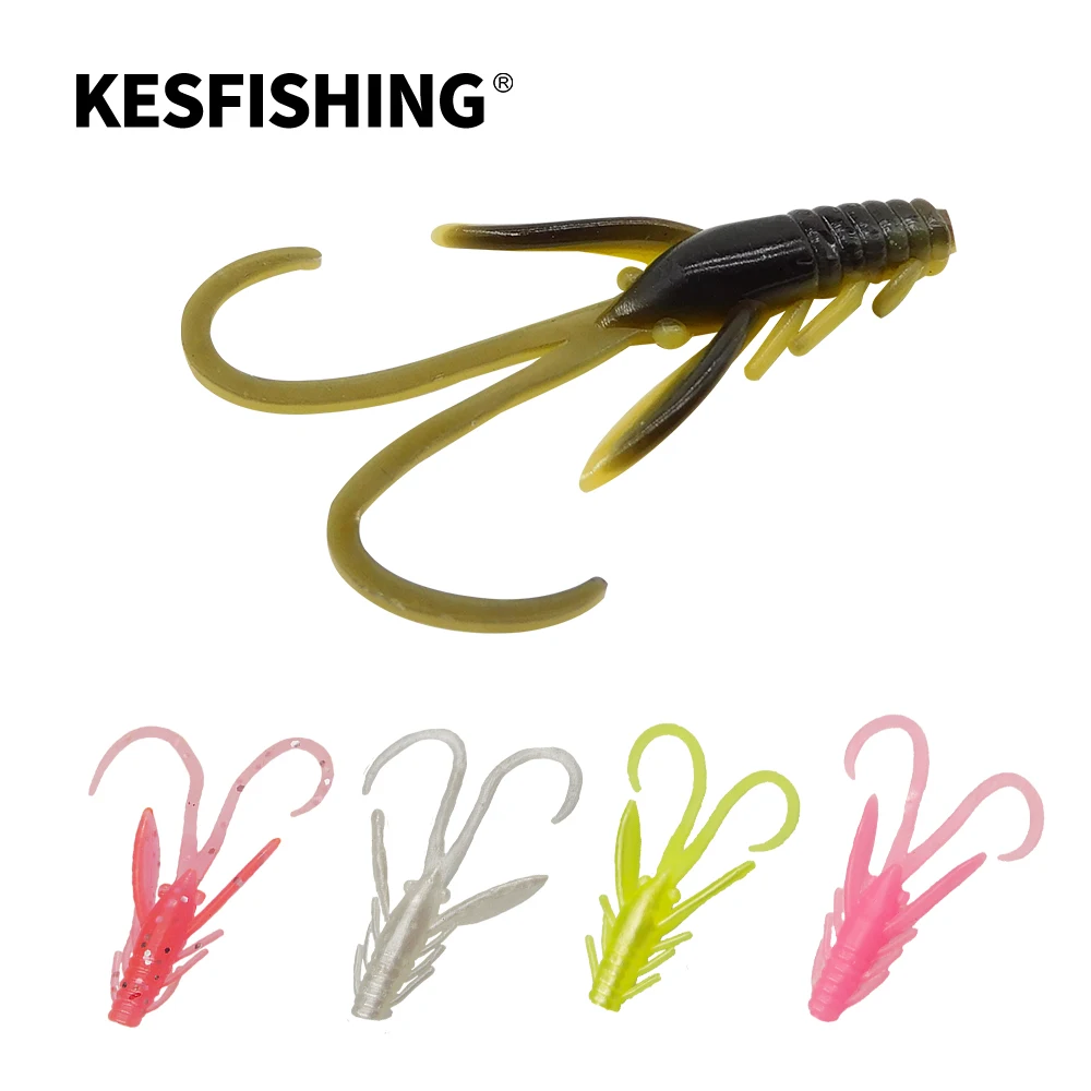 KESFISHING-Fishing-Lures-Shrimp-HOG-40-45mm-Perch-Leurre-Souple ...