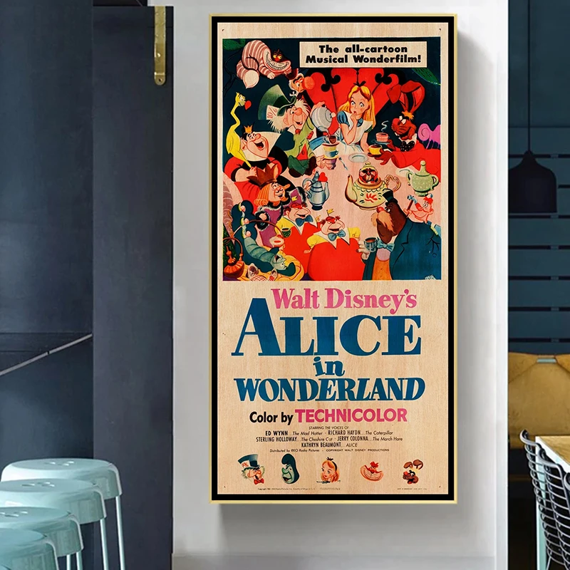 Vintage Alice In Wonderland Poster