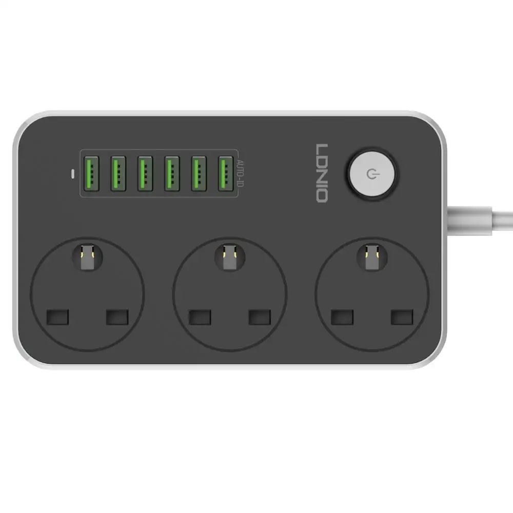 Extension Cords Power Accessories Unidapt 3 Way Plug Adaptor UK Hotel ...