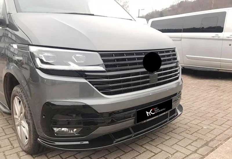 Max-Design-Front-Bumper-Lip-V2-for-Volkswagen-Transporter-T6-1-2020-car ...