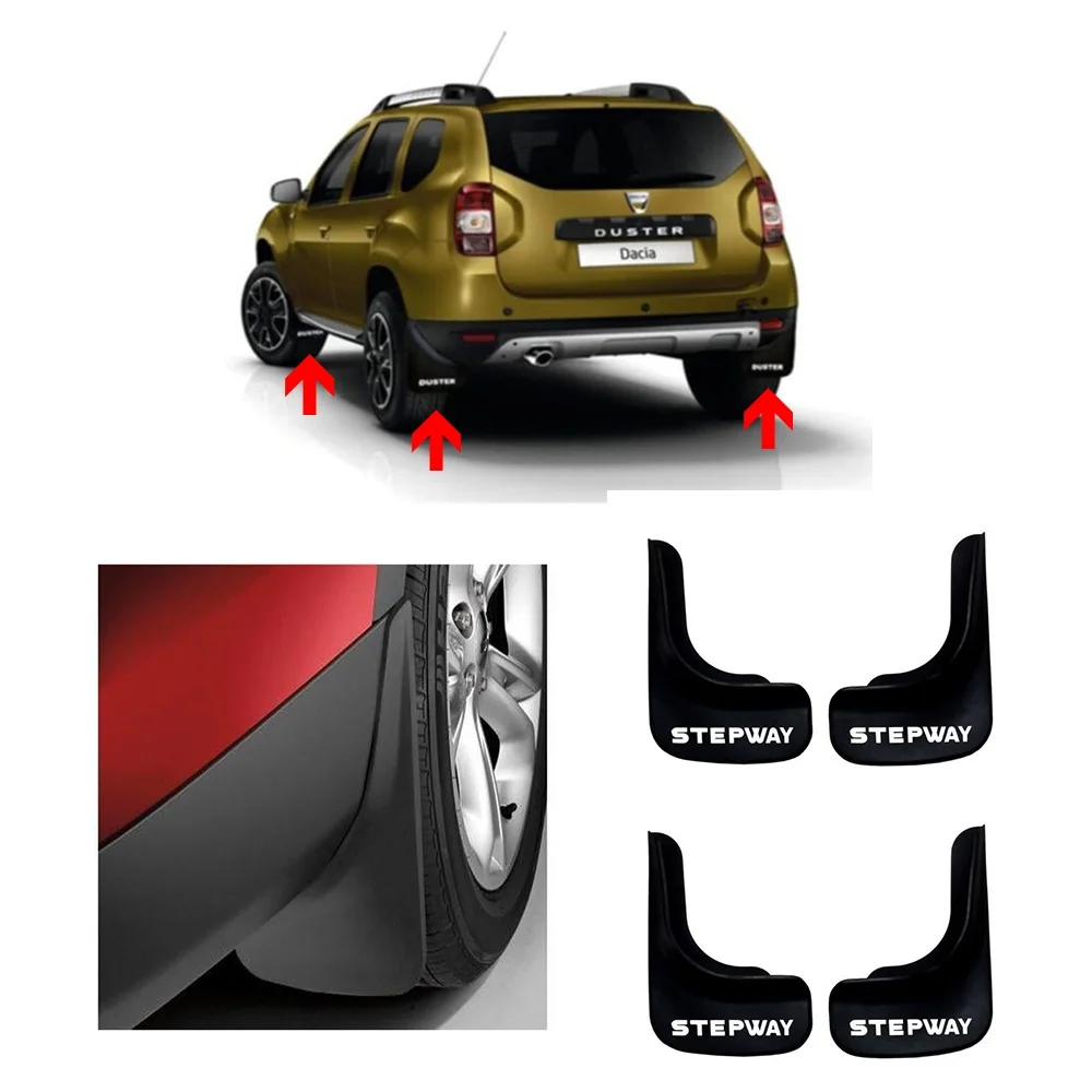 Garde-boue Pour Dacia Sandero Stepway 4 Pièces. Garde-boue Flexible En ...