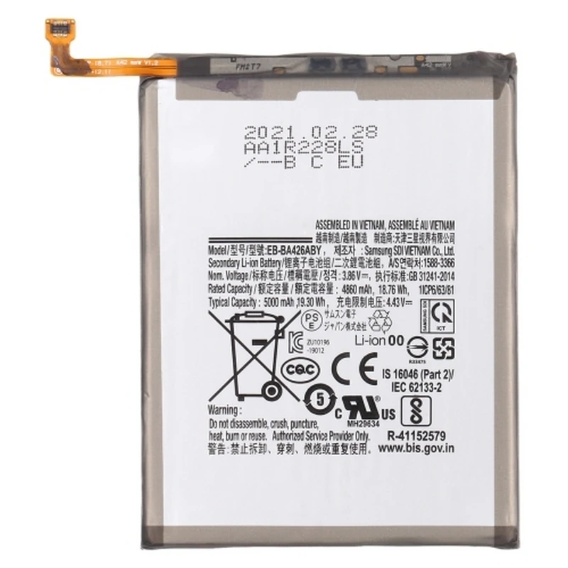 Battery for Samsung Galaxy A72 sm-a725f/A32 sm-a325f eb-ba426aby ...