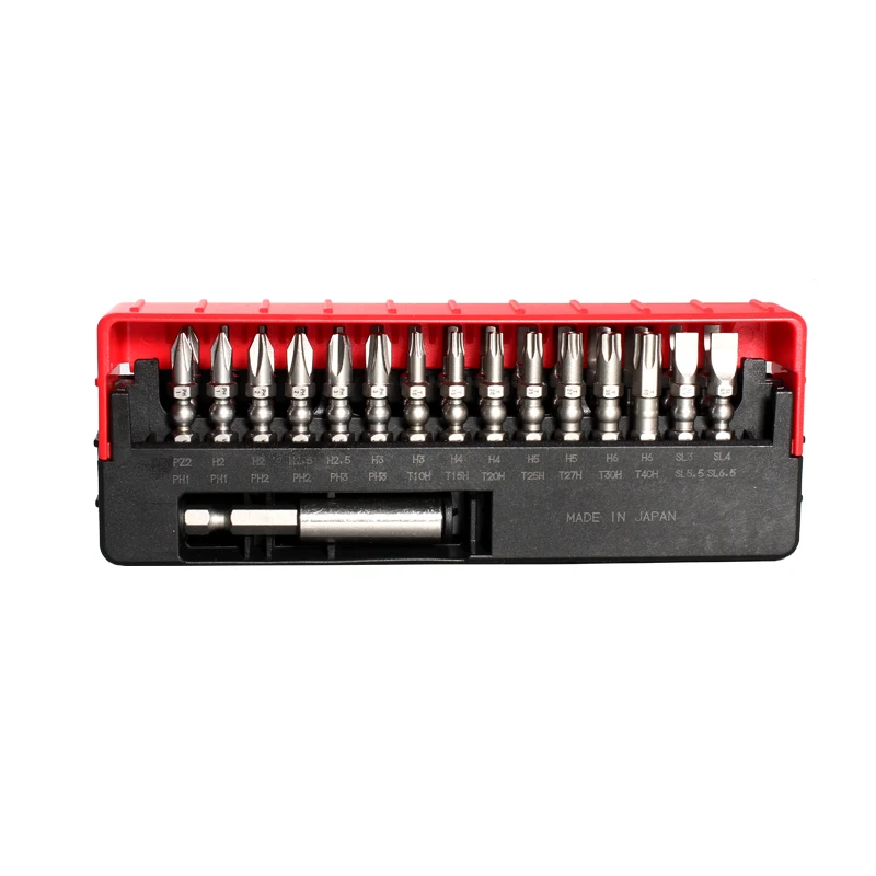 Vessel-31pcs-Impact-Ball-Screwdriver-Bit-Set-Includes-Magnetic ...