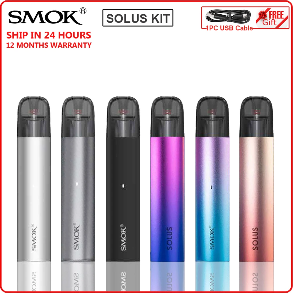 NEW-Original-SMOK-Solus-Pods-System-Kit-Electronic-E-Cigarette-Vape ...