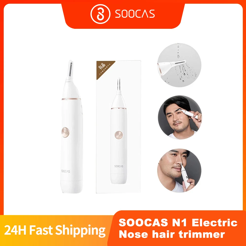 SOOCAS N1 Electric Nose hair trimmer Mini Portable Ear Trimmer for Men ...
