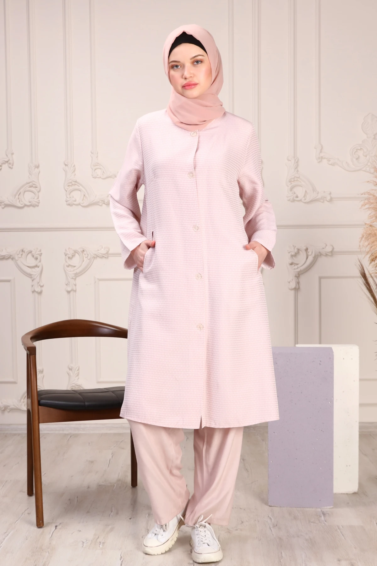 Women Hijab Muslim Suit Tunic Pants Combination Islamic Fashion Casual ...