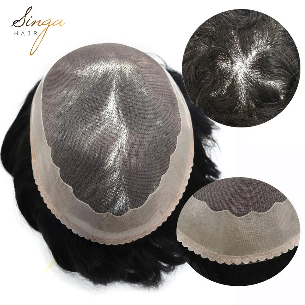 Fine-Mono-Mens-Toupee-Indian-Remy-Hair-Poly-Coating-Around-Hair-System ...
