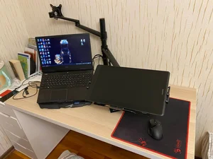 Регулируемая по высоте алюминиевая подставка для монитора 17-32 дюйма ...