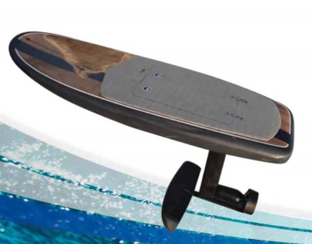 E-Foil Full carbon electric hydrofoil surfboard seaside intelligent ...